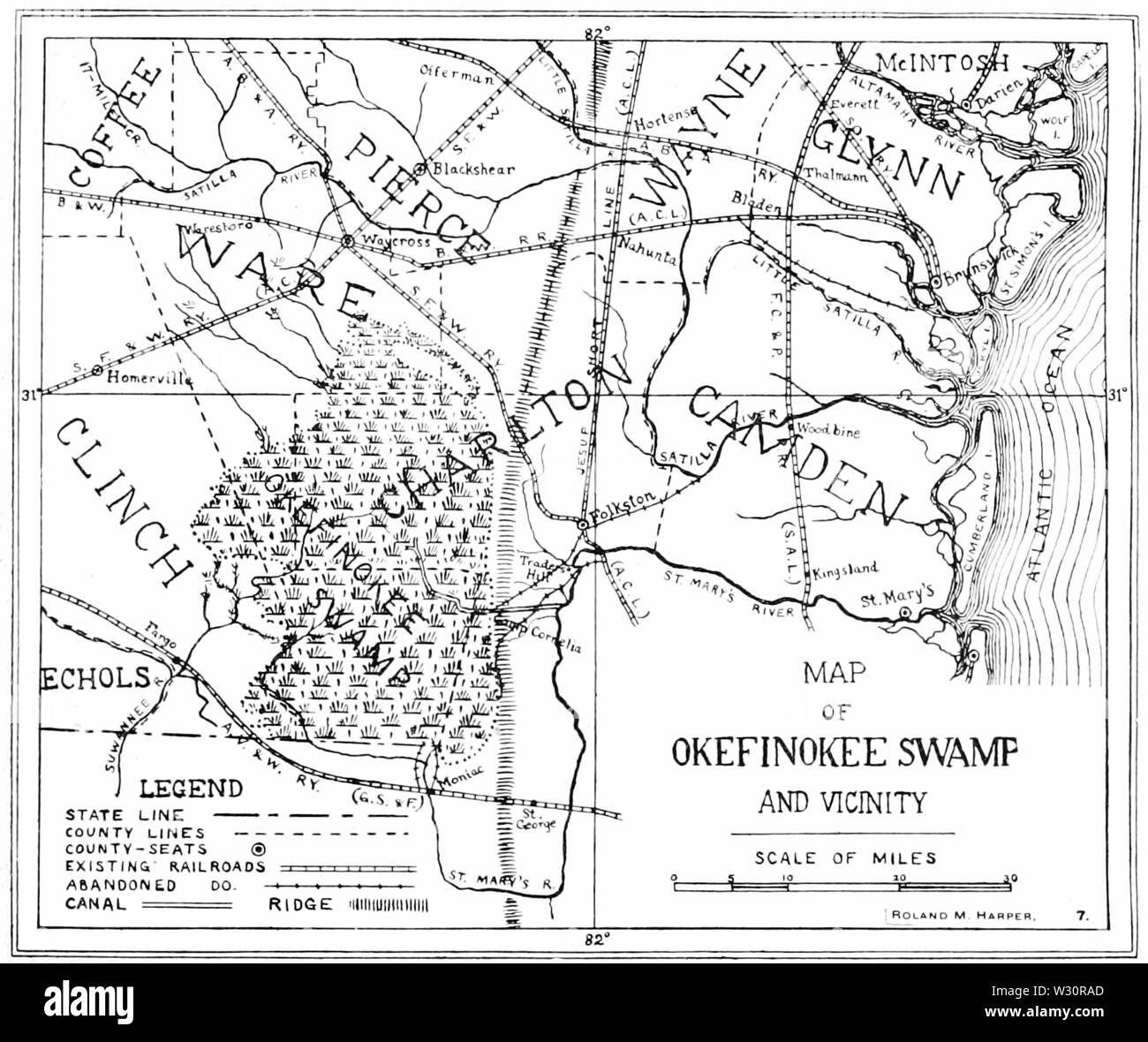 Okefenokee Swamp Map