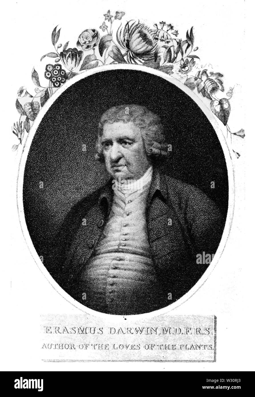 PSM V74 D418 Erasmus Darwin Stock Photo - Alamy