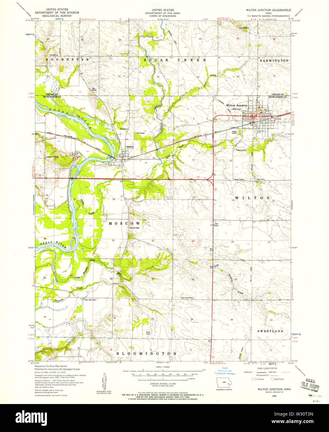 Iowa junction historical hi-res stock photography and images - Alamy