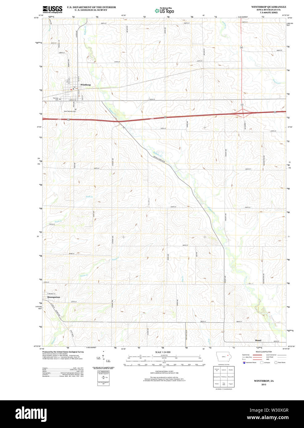 Map of winthrop Cut Out Stock Images & Pictures - Alamy