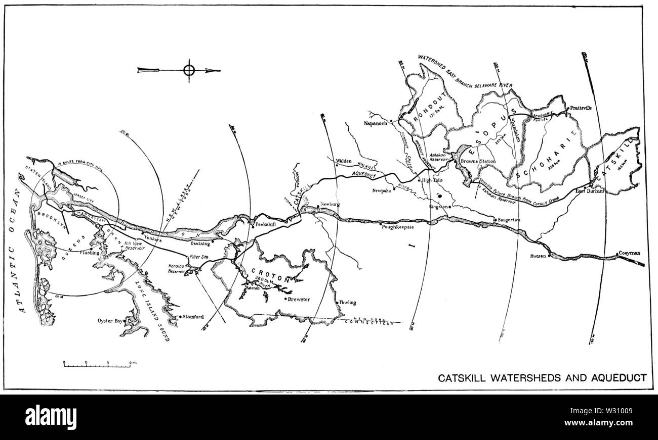 PSM V79 D103 Catskill watersheds and aqueduct Stock Photo - Alamy