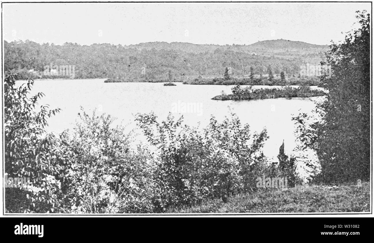 PSM V79 D310 Series of floating islands on sadawga lake whitingham vt ...
