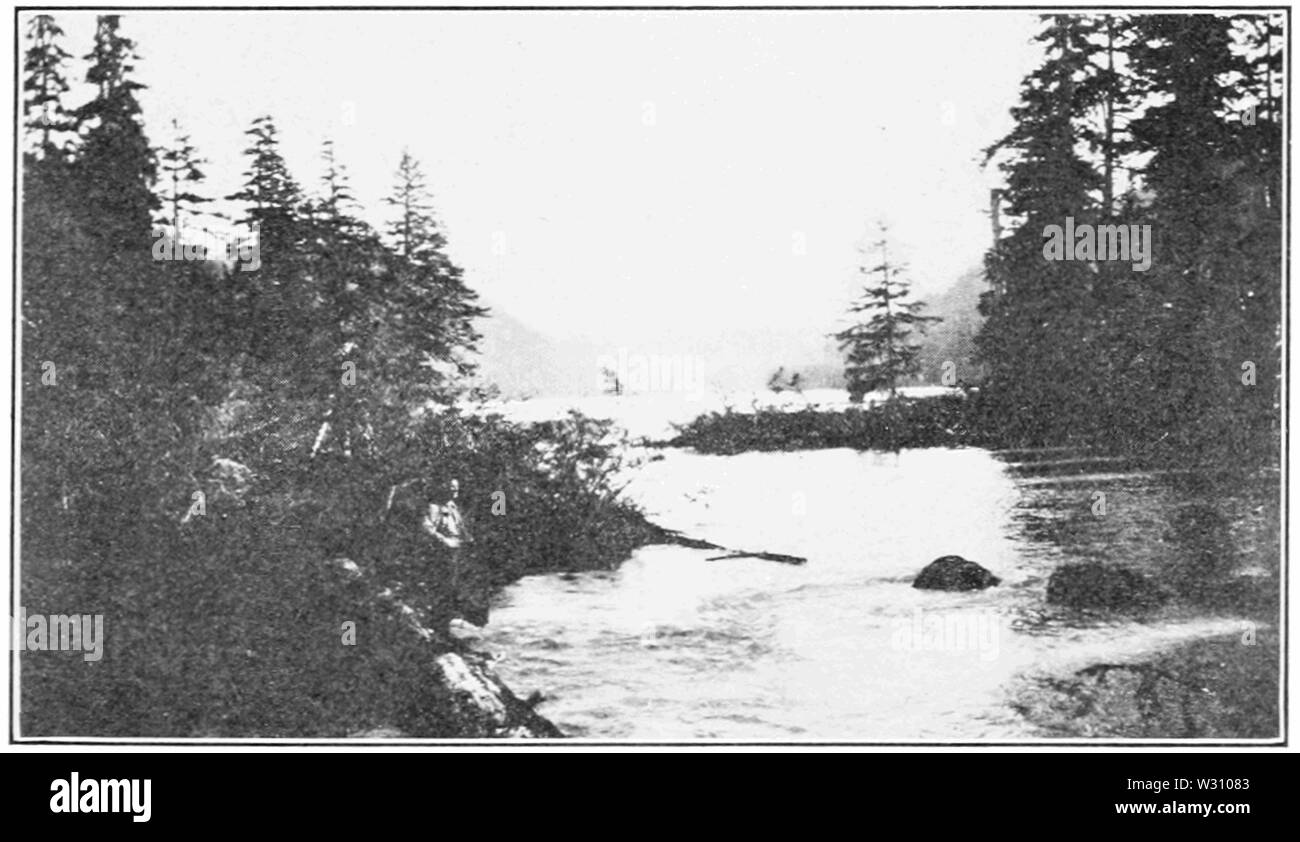 PSM V79 D429 Martin river glacier viewed from charlotte lake Stock ...