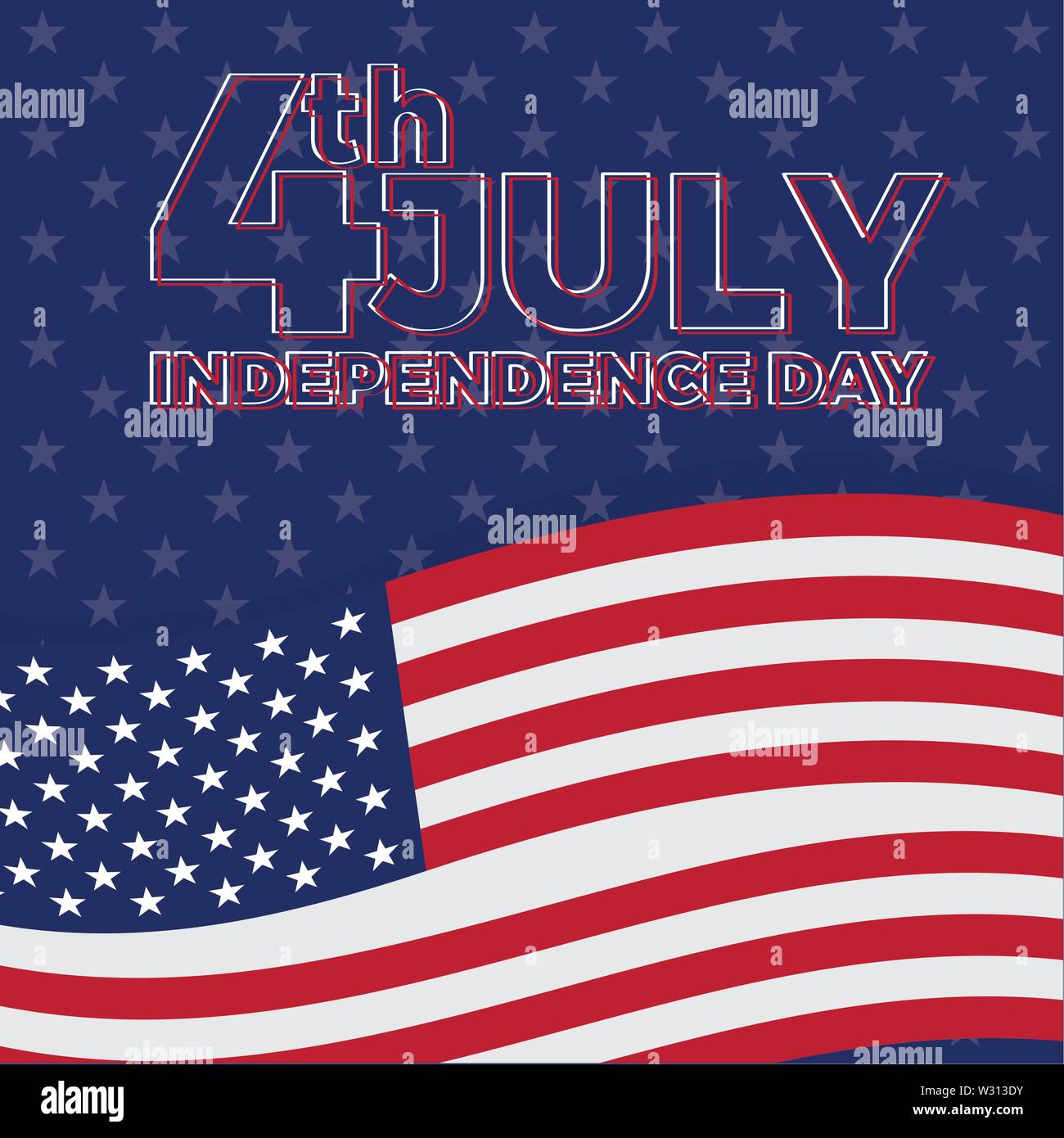 USA Independence day graphic design - Vector illustration Stock Vector ...
