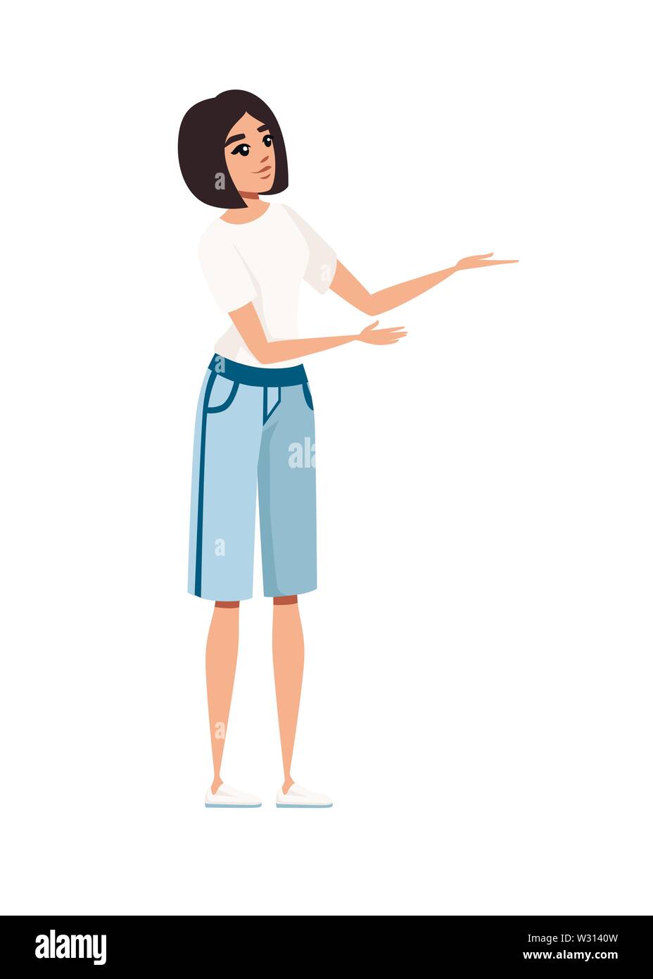 Woman hands hold up Stock Vector Images - Alamy