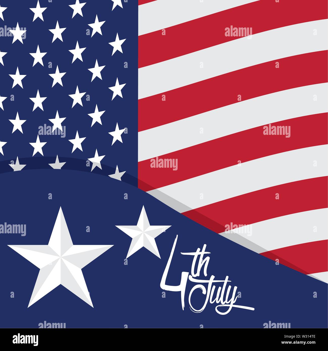 USA Independence day graphic design - Vector illustration Stock Vector ...