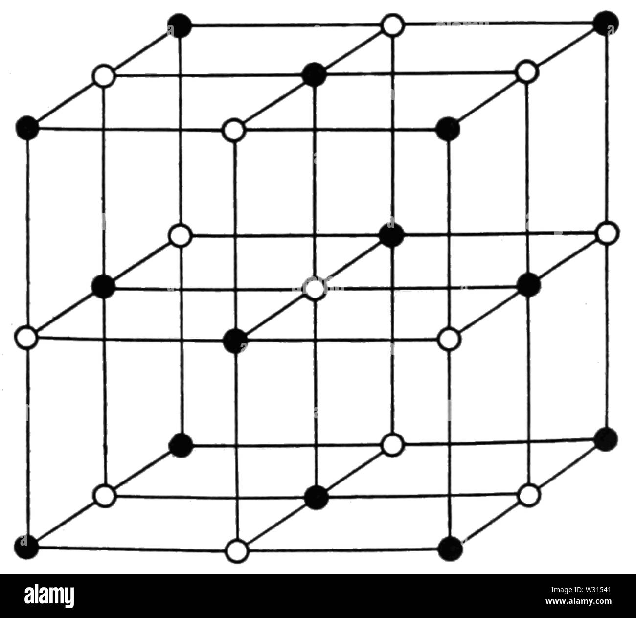 Science pattern structure crystal Black and White Stock Photos & Images ...