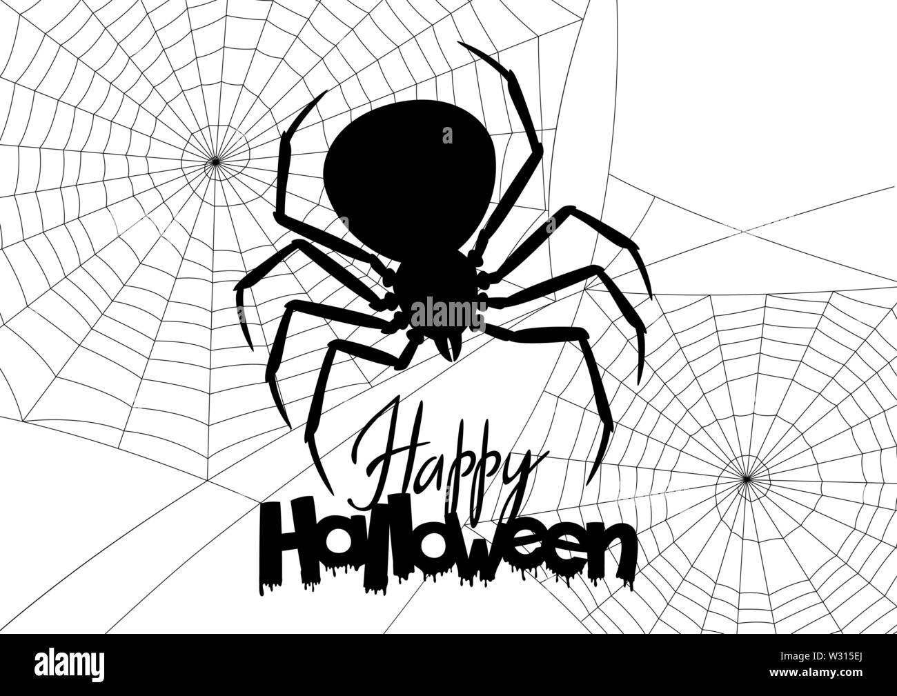 Background With Black Widow Spider Stock Vector Image And Art Alamy