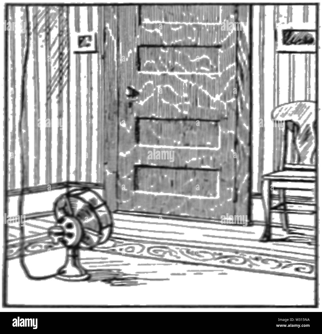 PSM V88 D137 Drying paint using an electric fan Stock Photo - Alamy