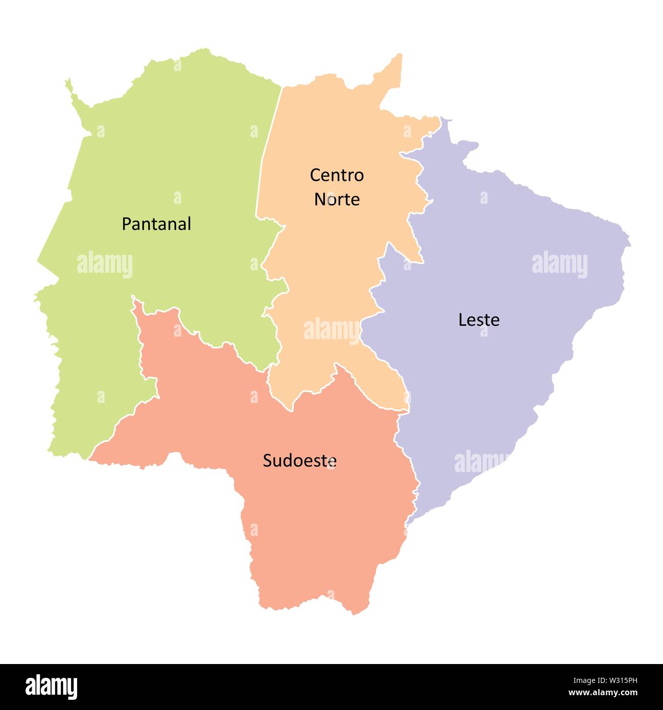 Mato Grosso Plateau Map