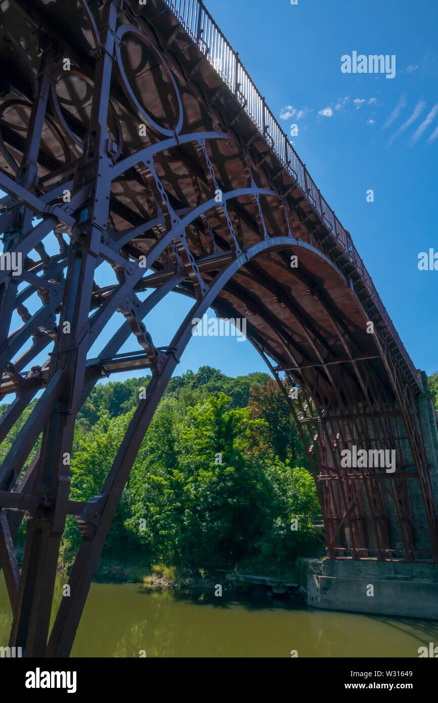 The Iron Bridge after renovation Stock Photo - Alamy