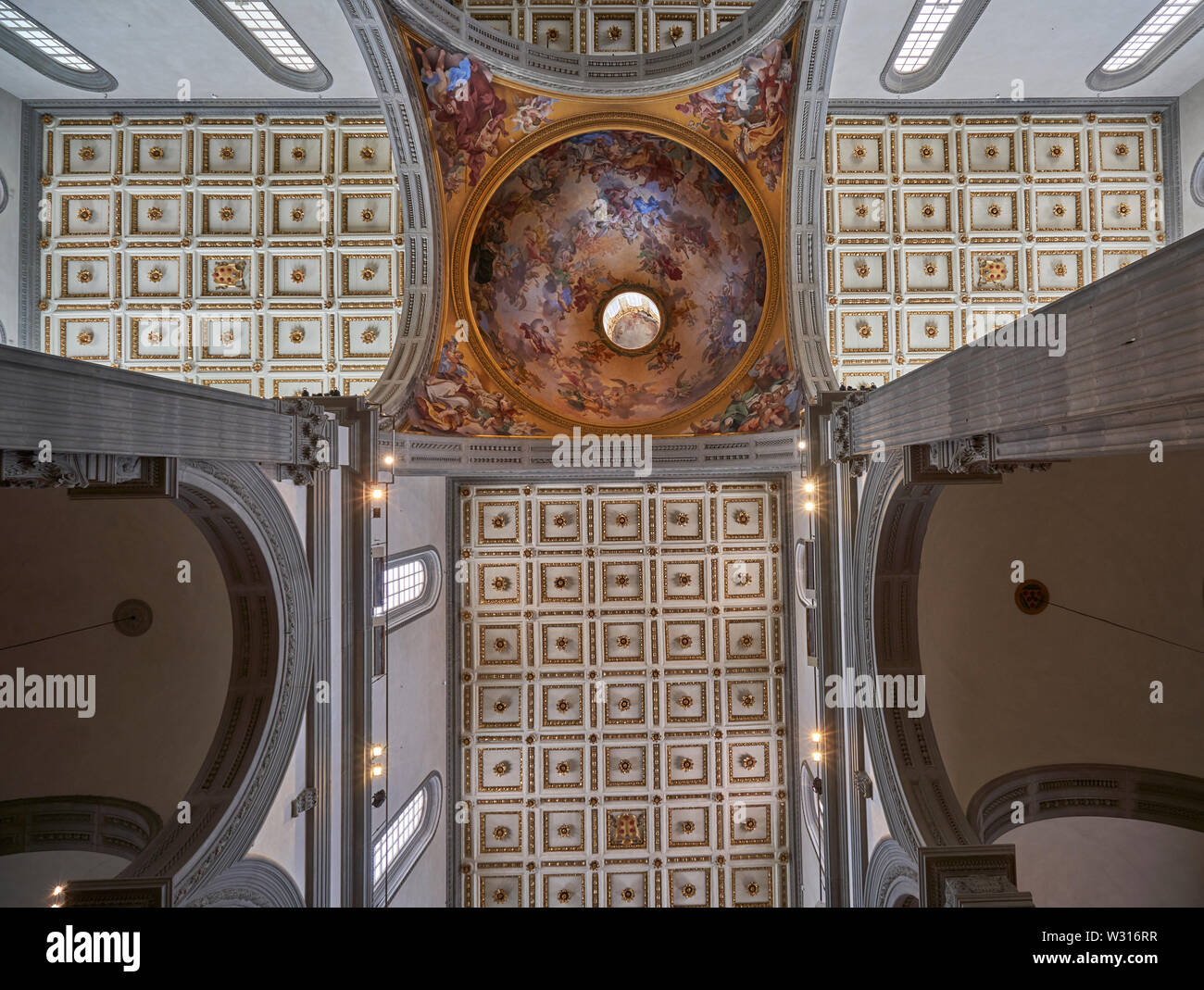 Ceiling of The Old Sacristy in The Basilica Of San Lorenzo Florence ...
