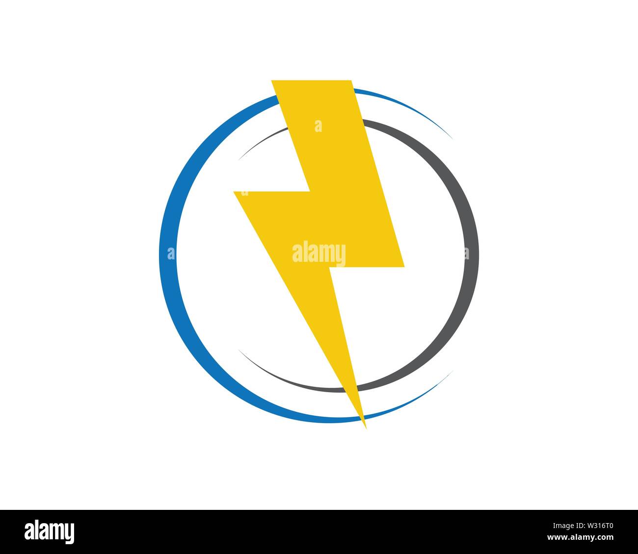 Isolated lightning vector logo bright Cut Out Stock Images & Pictures ...