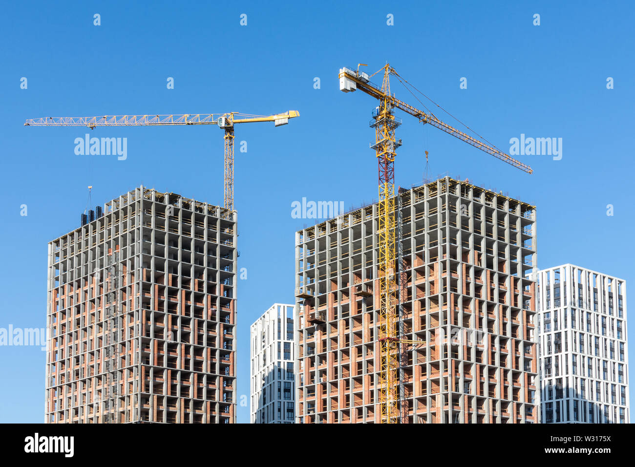 Construction of residential buildings, new multi-storey houses in Kiev ...