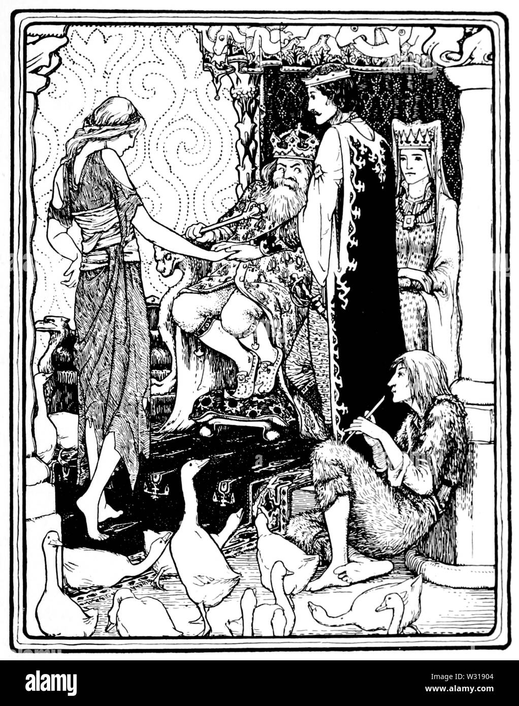 Page facing 64 illustration in More English Fairy Tales Stock Photo - Alamy