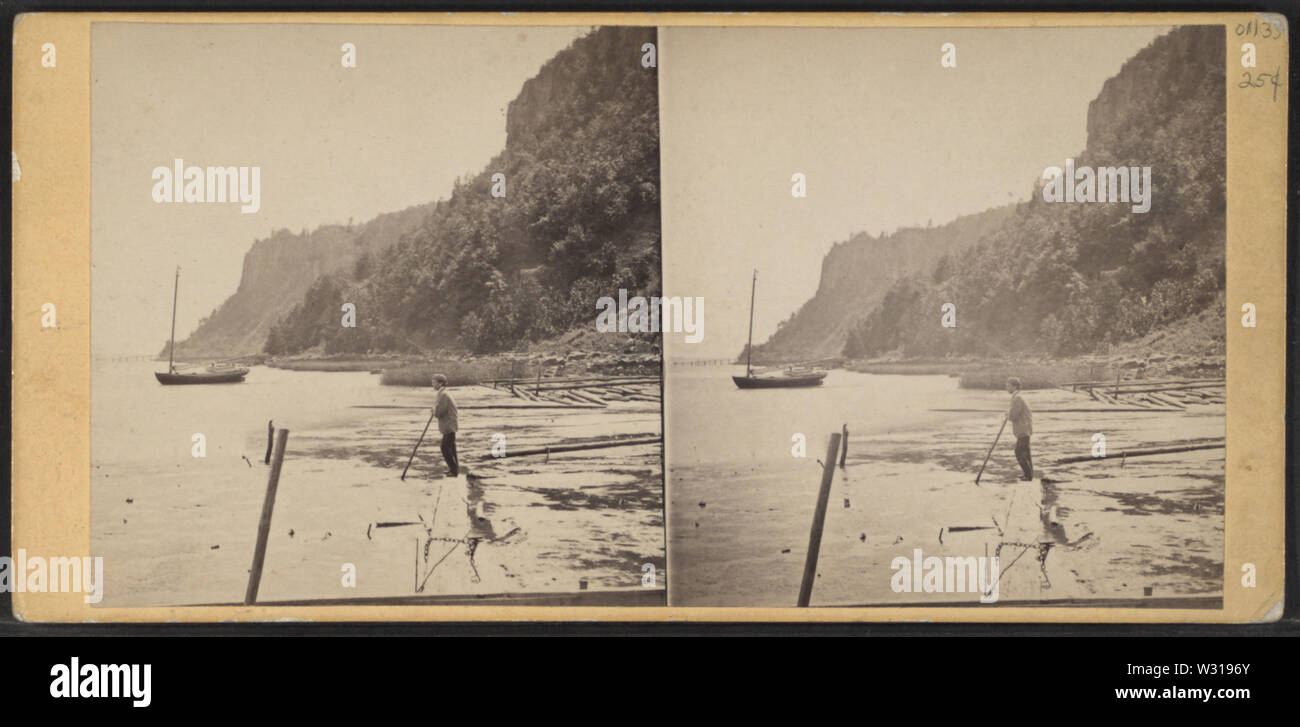 Palisades from Huyler's Landing, Hudson River, looking south, from ...
