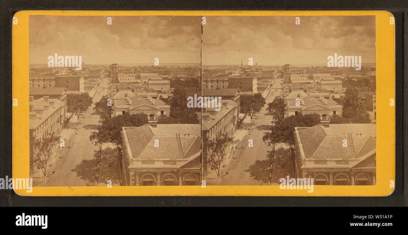 Panoramic view of Charleston, from the spire of St Michael's Church ...