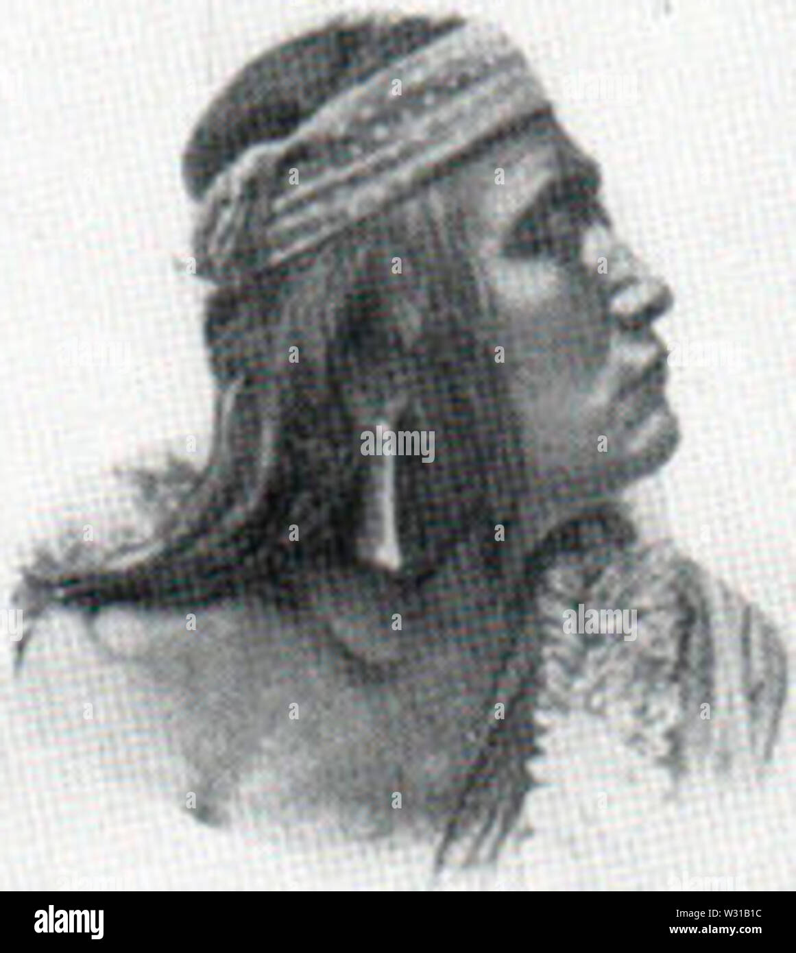 Patagonian American Indian Mongoloid Stock Photo - Alamy