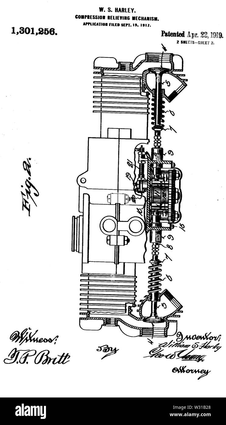 Patent 1301256 Compression Relieving Mechanism Fig 2 Stock Photo - Alamy