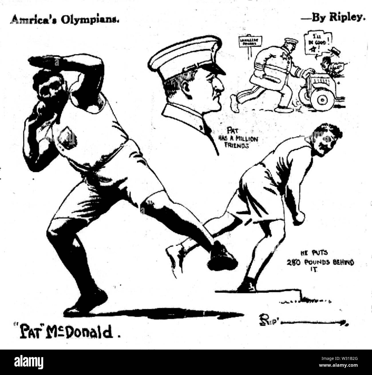 Pat mcdonald by Ripley cartoon Stock Photo - Alamy