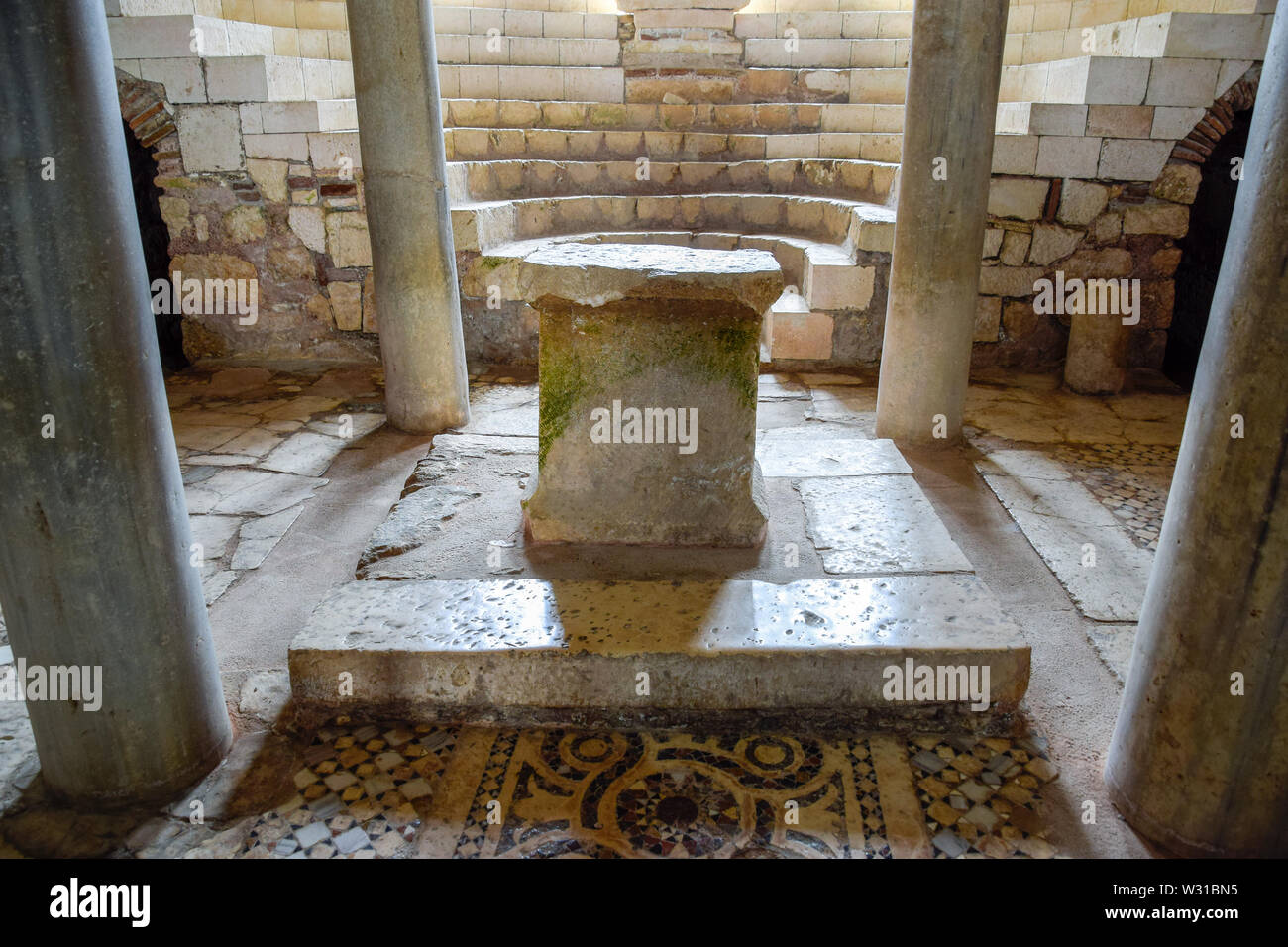 Altar of the Church of St. Nicholas the Baptist miracle worker in Demre ...