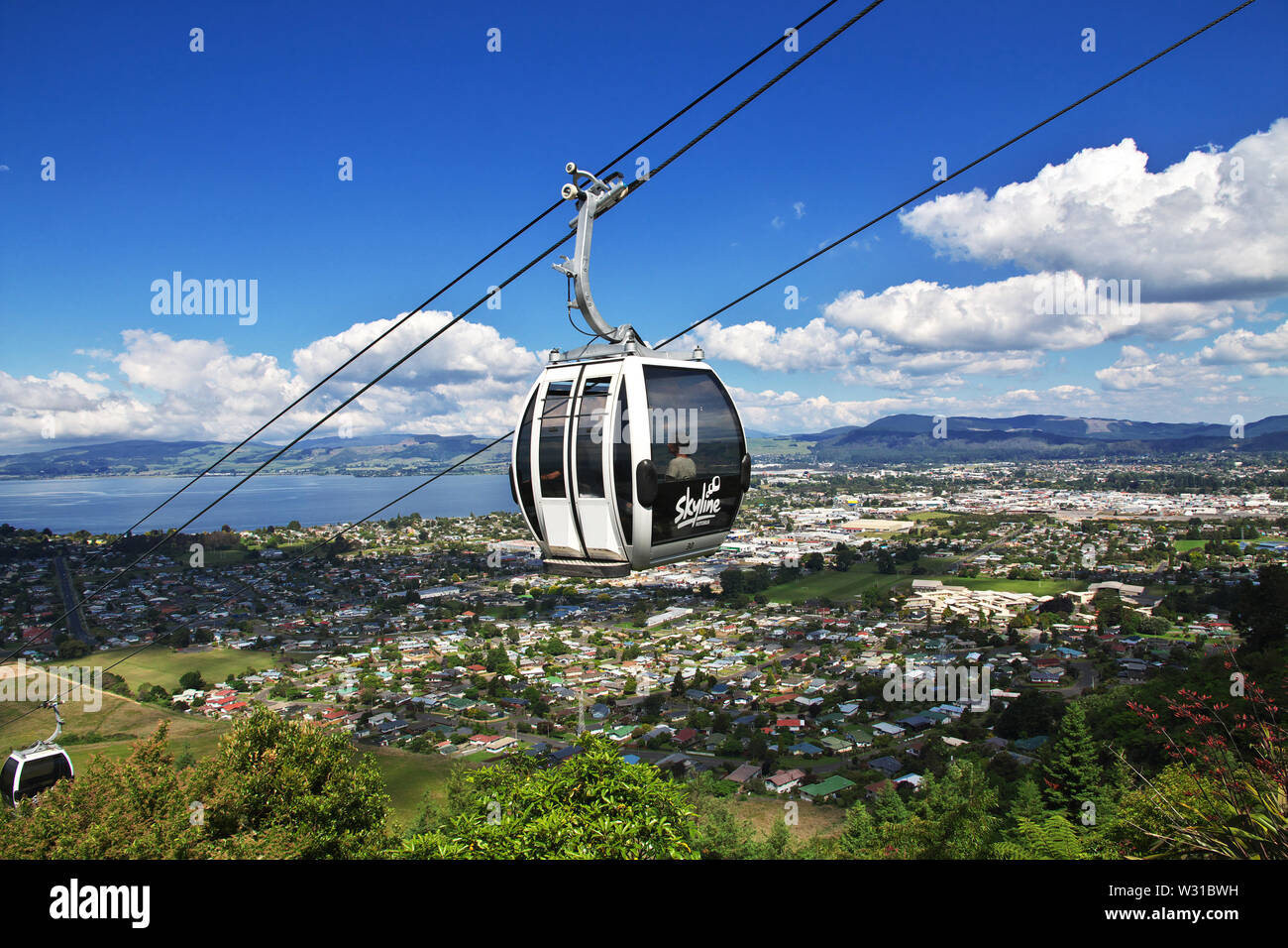 Rotorua city by the lake, New Zealand Stock Photo - Alamy