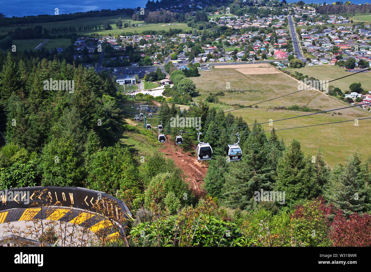 Rotorua city by the lake, New Zealand Stock Photo - Alamy