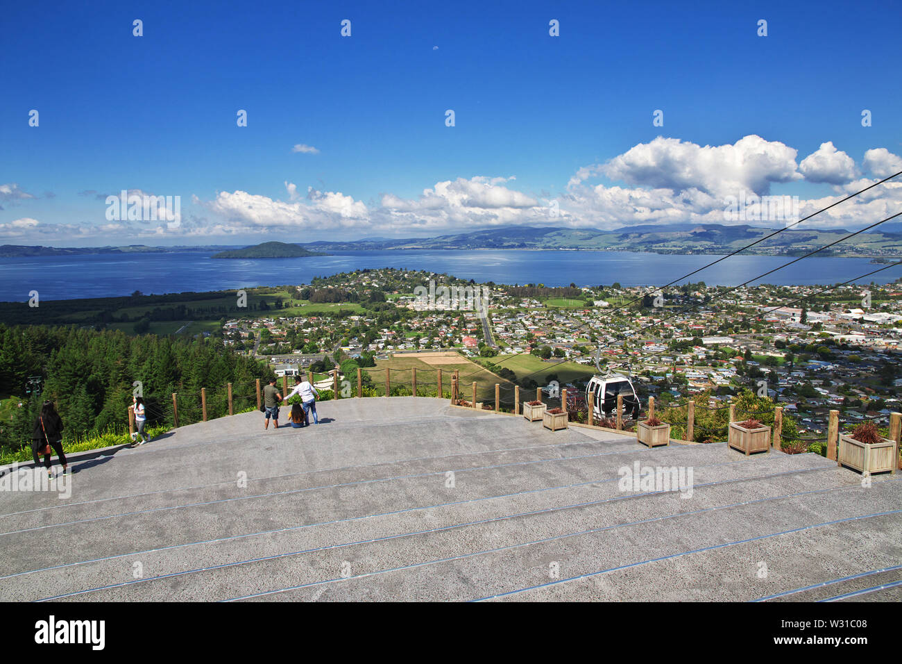 Rotorua city by the lake, New Zealand Stock Photo - Alamy