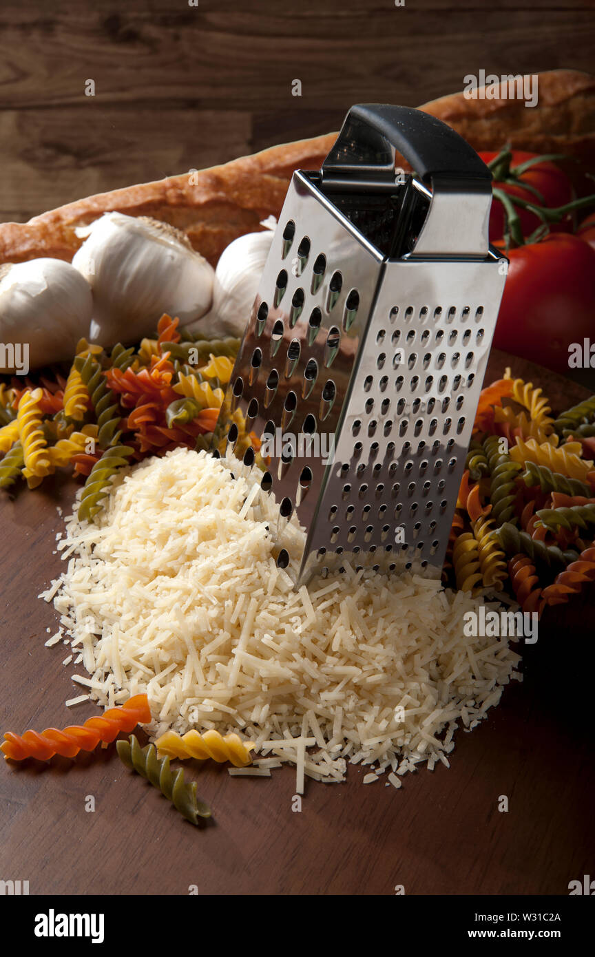Shredded Cheese ingredients Stock Photo - Alamy