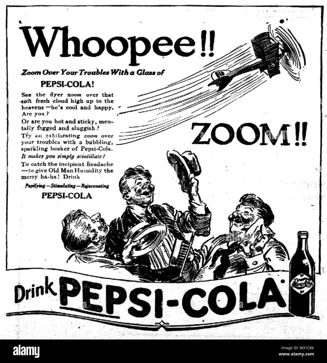 Pepsi newspaper ad 1919 Stock Photo - Alamy