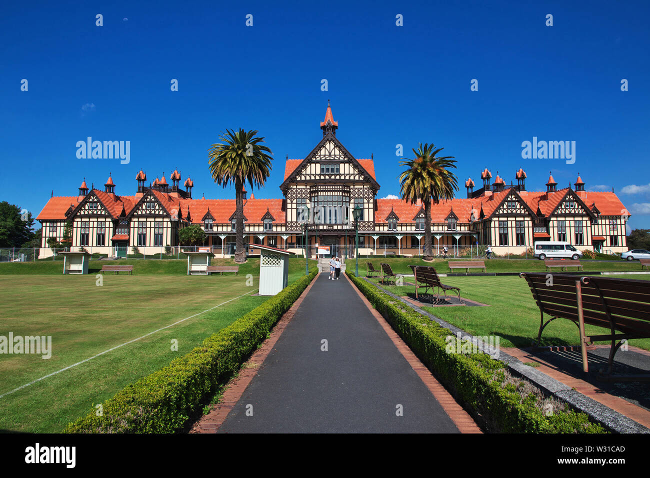Rotorua city by the lake, New Zealand Stock Photo - Alamy