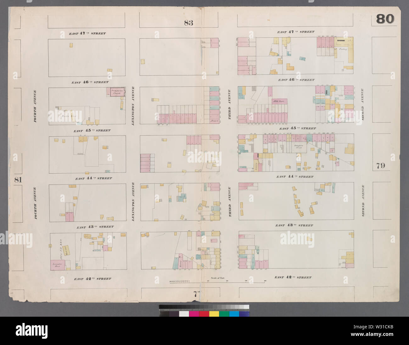 Plate 80 from: Perris, William. Maps of the City of New-York. Volume 5 ...