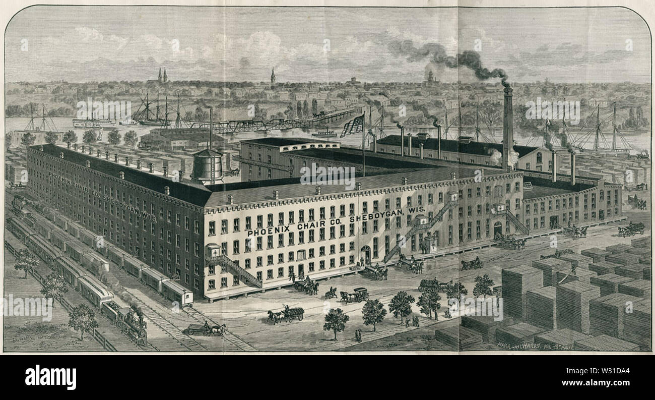 Phoenix Chair Company 1885 Stock Photo - Alamy