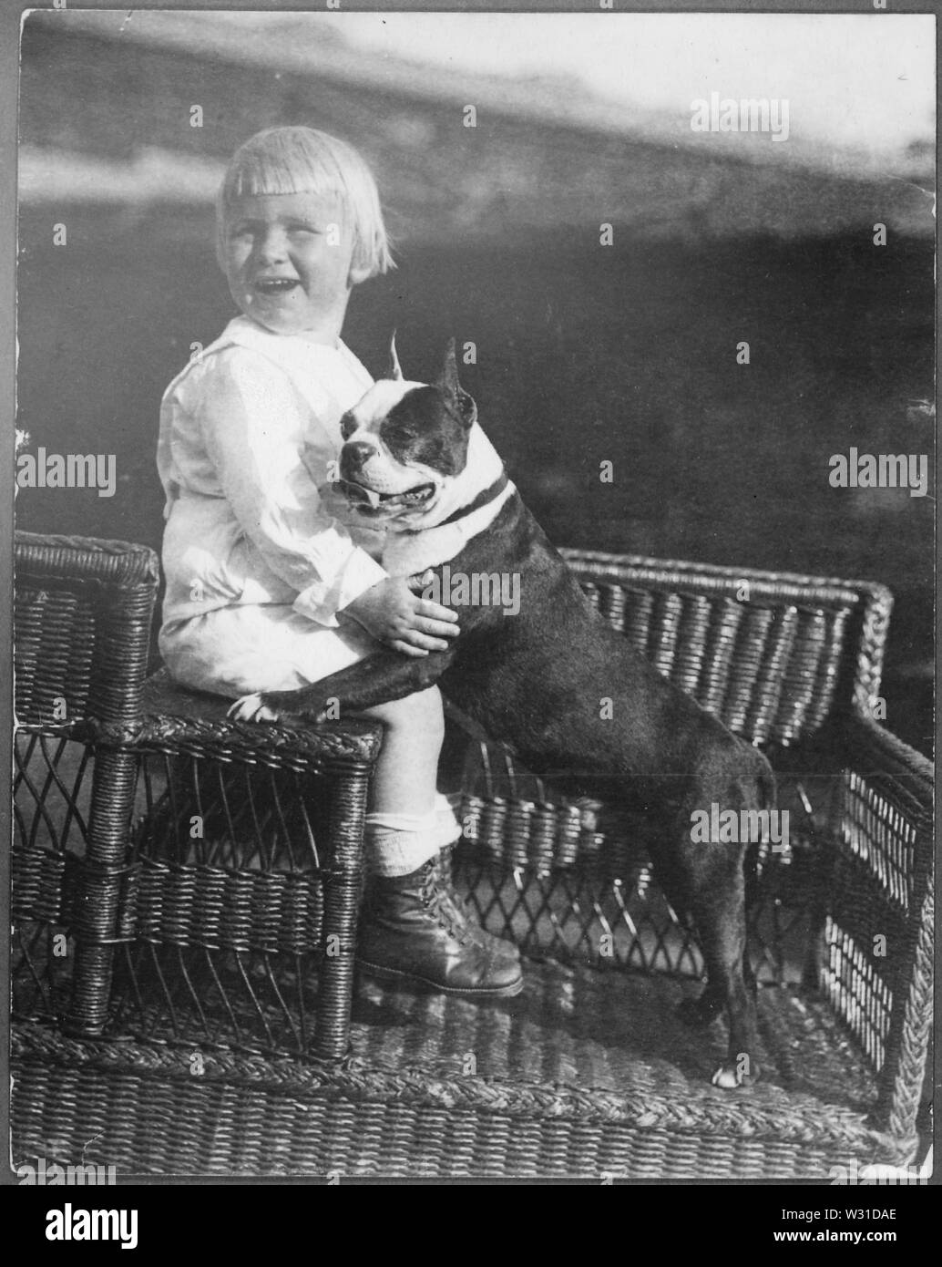 Photograph of Gerald R. Ford, Jr. with His Pet Boston Terrier; more ...