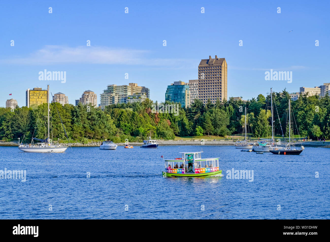 Aquabus passenger ferry, False Creek, Vancouver, British Columbia ...