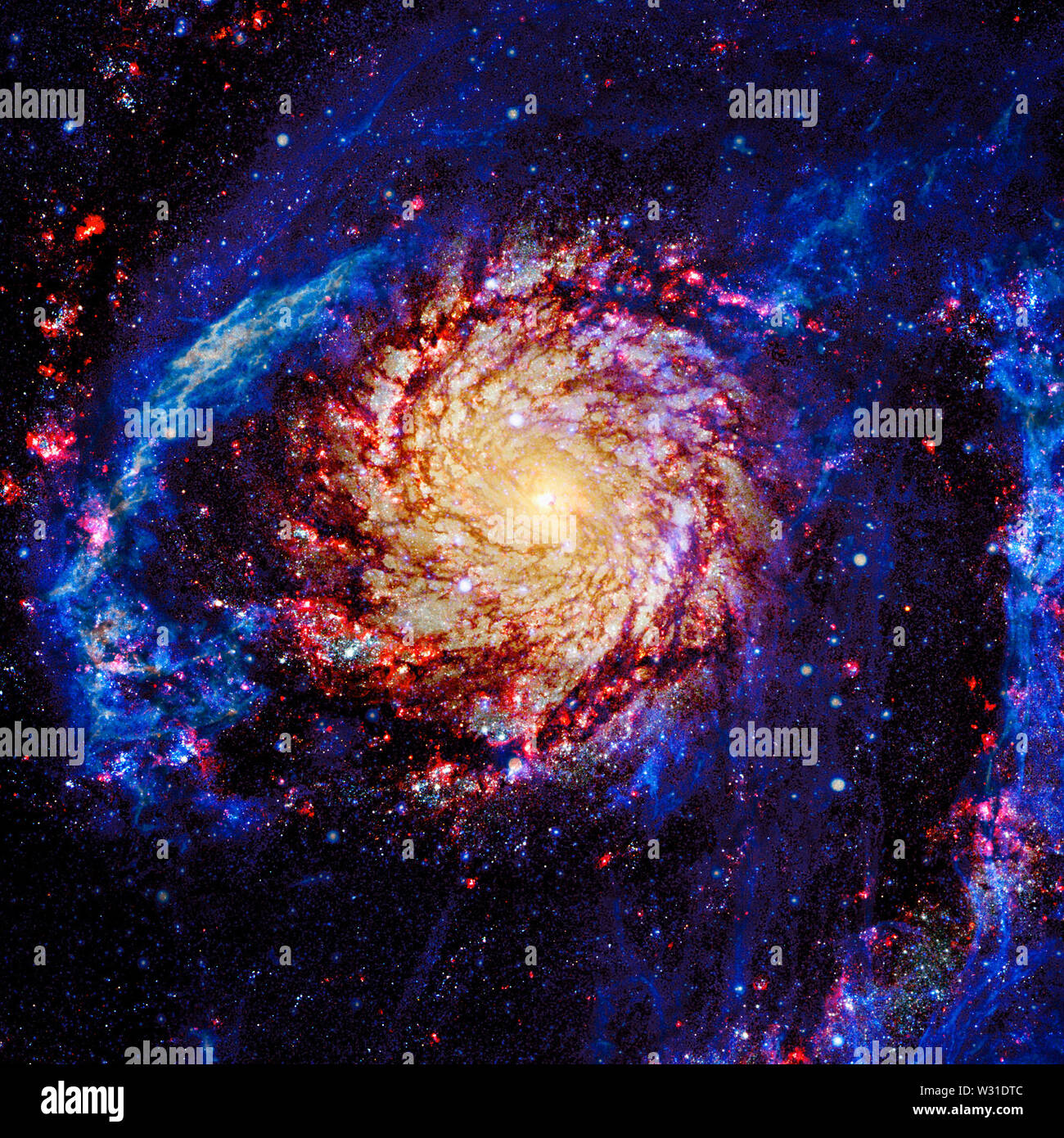 Nebula, starfield, cluster of stars in outer space. Beauty of endless ...