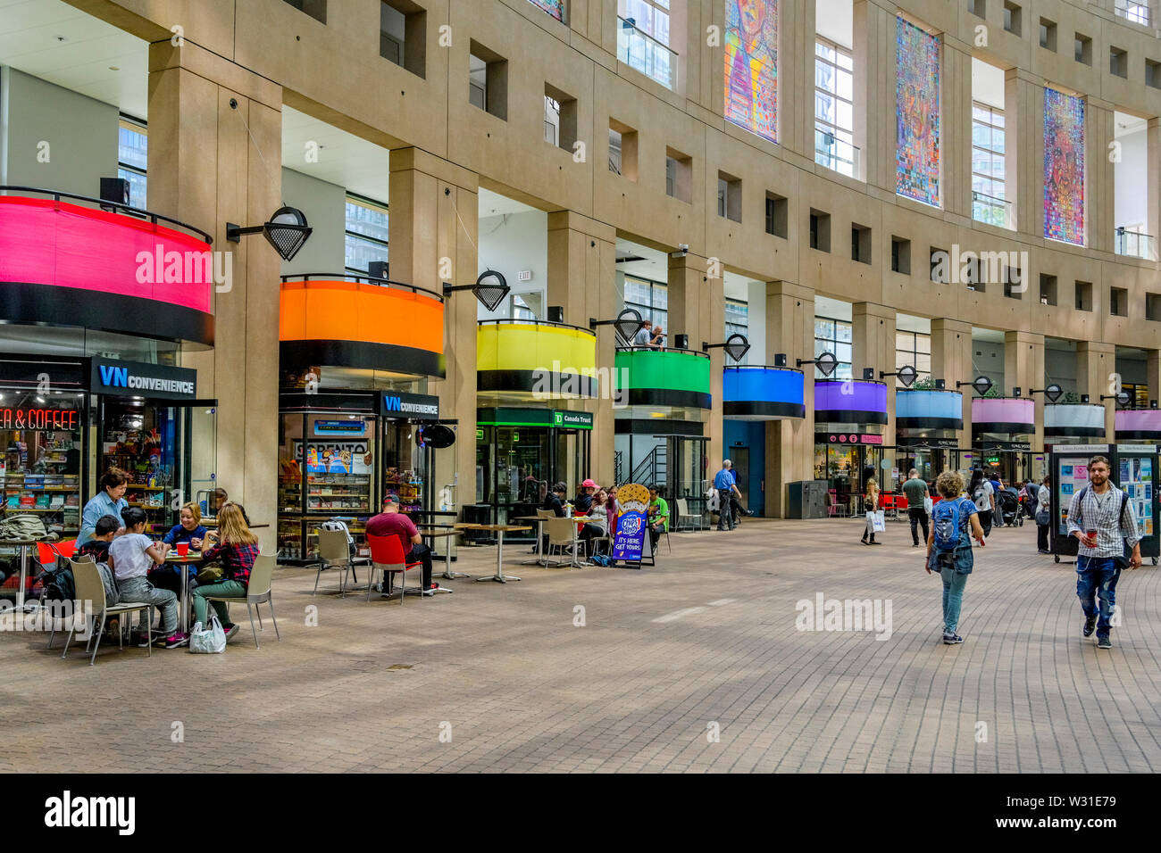 Library Square courtyard, Central Library, Vancouver, British Columbia ...