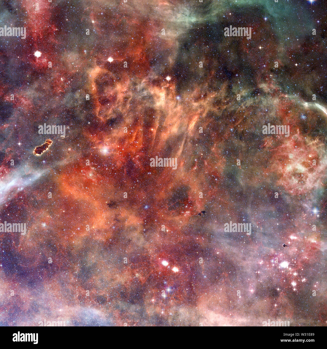 Universe filled with stars, nebula and galaxy. Elements of this image ...