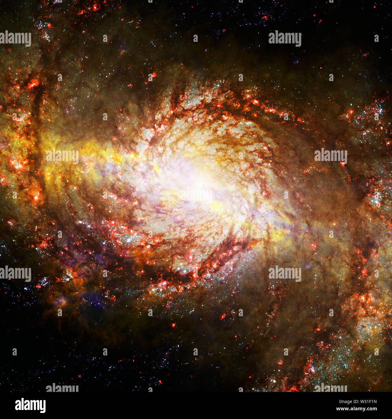 Nebula an interstellar cloud of stars dust. Deep space image. Elements ...