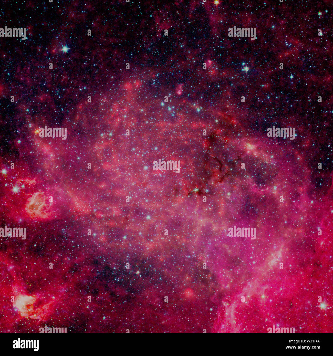 Nebula, starfield, cluster of stars in outer space. Beauty of endless ...