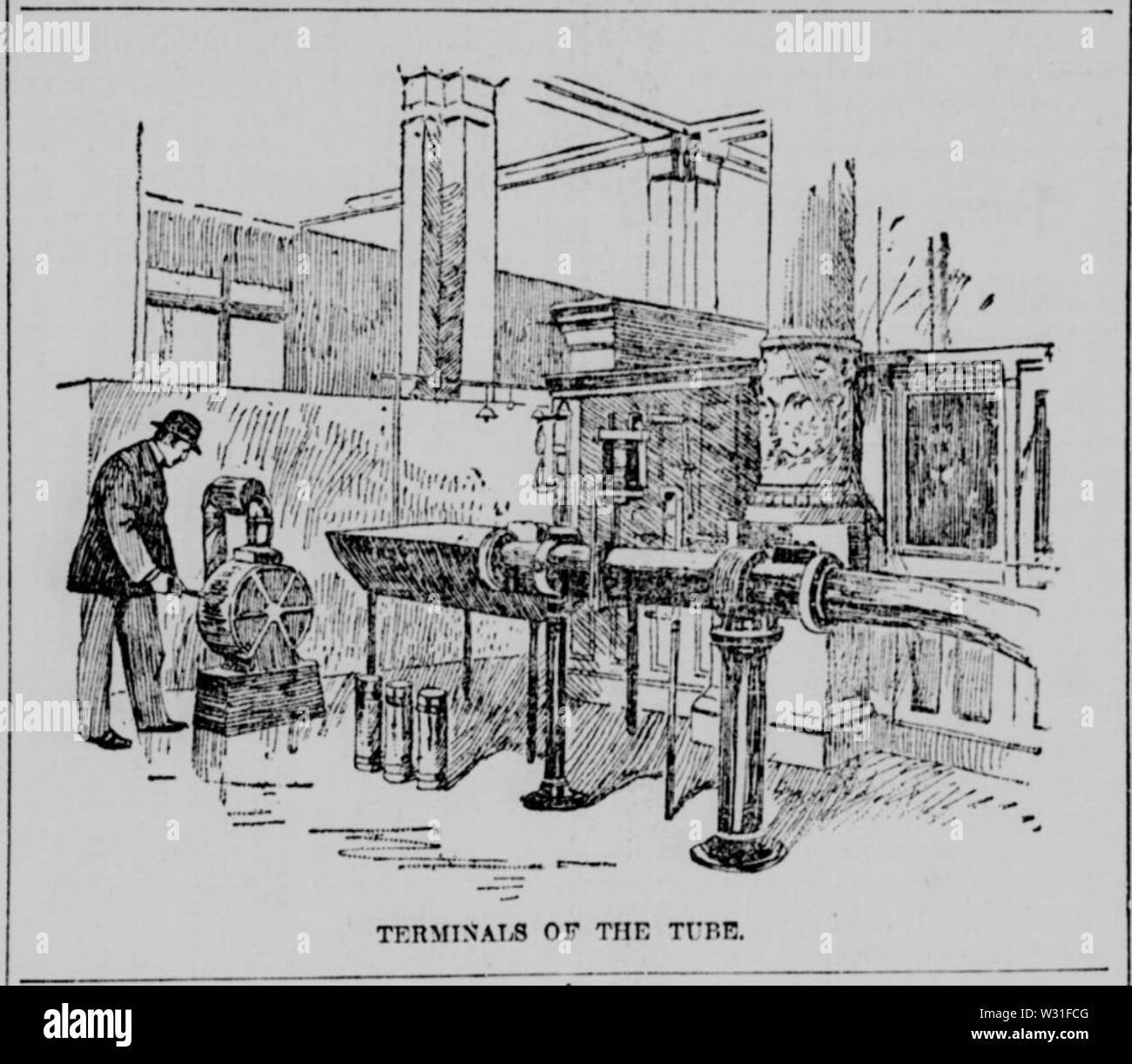 Pneumatic mail hi-res stock photography and images - Alamy