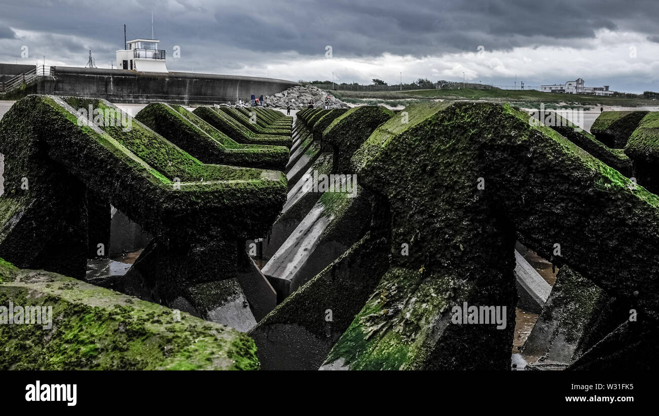 Sea defences new brighton beach hi-res stock photography and images - Alamy