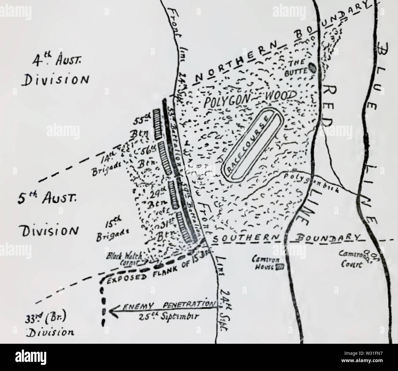 Polygon Wood, September 1917 Stock Photo - Alamy