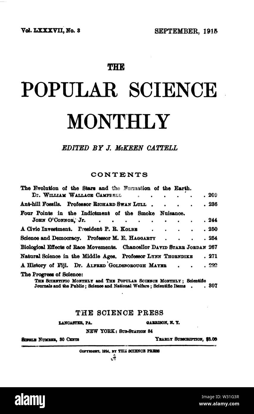 Popular science cover hi-res stock photography and images - Alamy