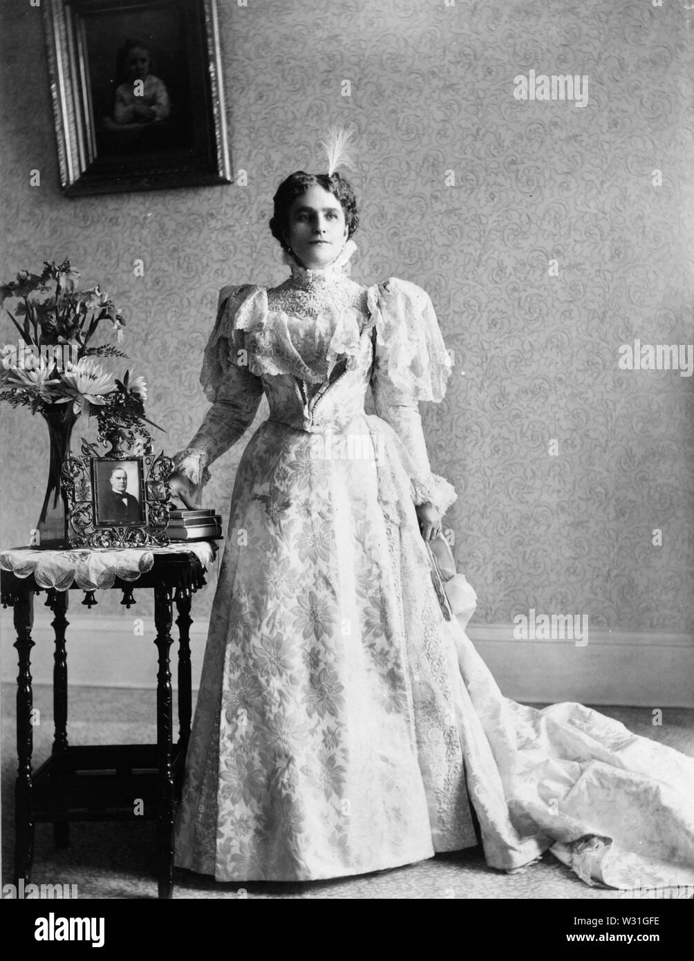 Portrait of Mrs McKinley Stock Photo - Alamy
