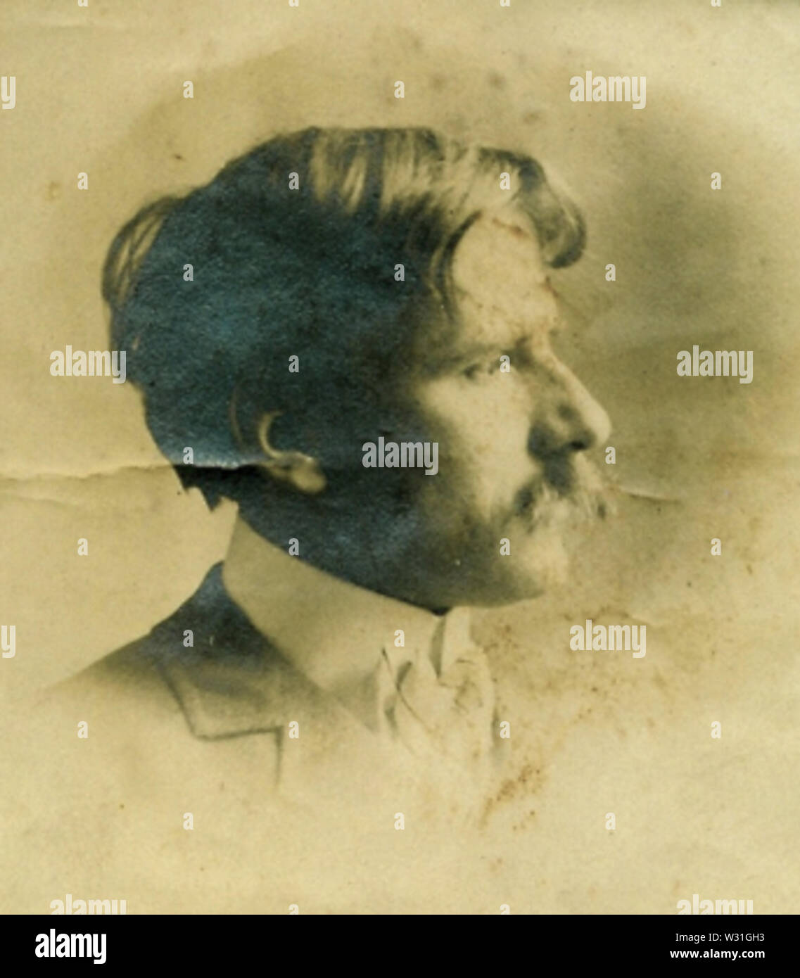 Portrait of Sculptor K M Oswald Hoepfner circa 1900 Stock Photo - Alamy