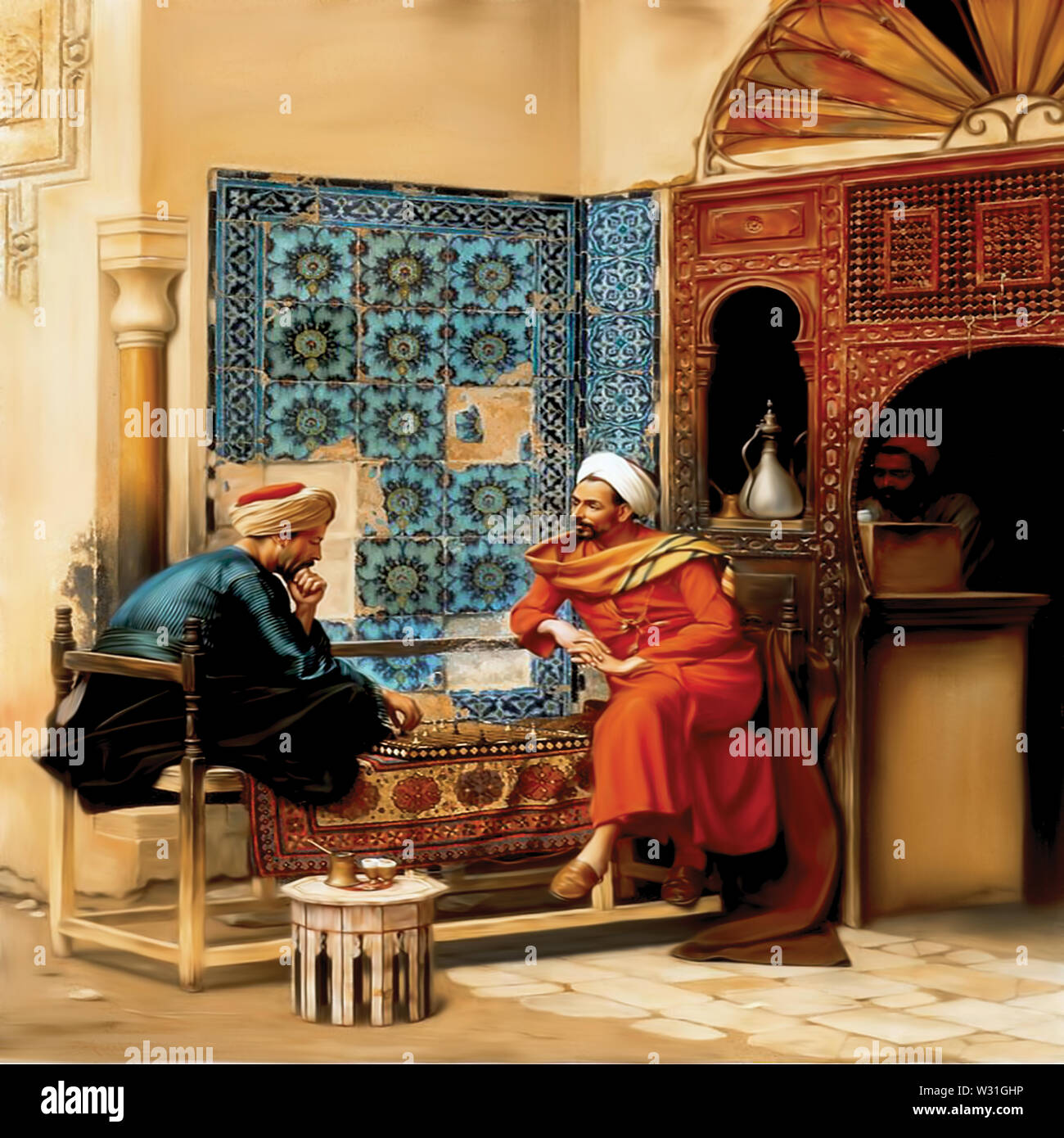 Medieval muslim playing hi-res stock photography and images - Alamy