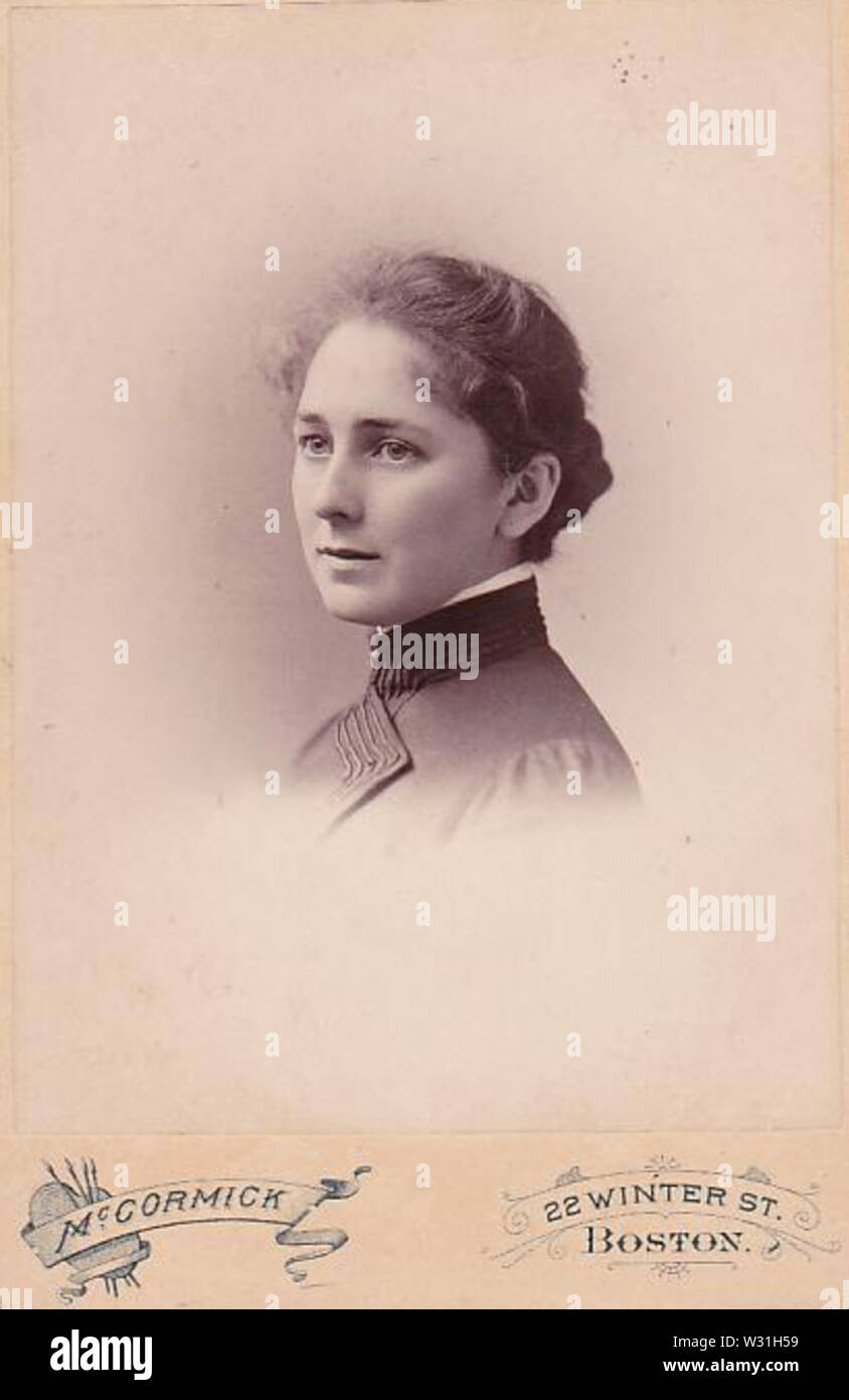 Portrait of woman by McCormick of 22 Winter Street in Boston Stock ...