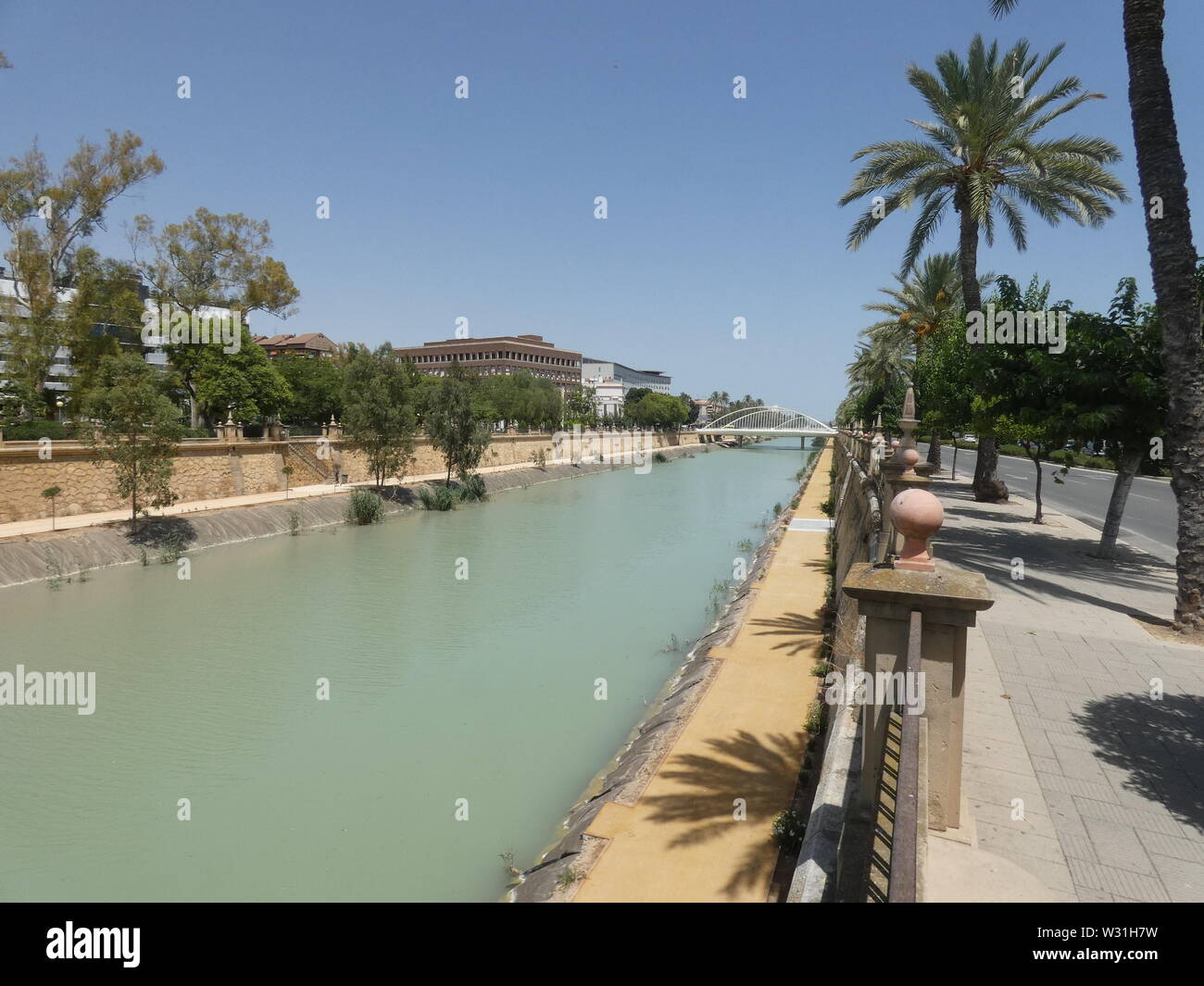 Murcia city centre, Rio Segura Stock Photo - Alamy
