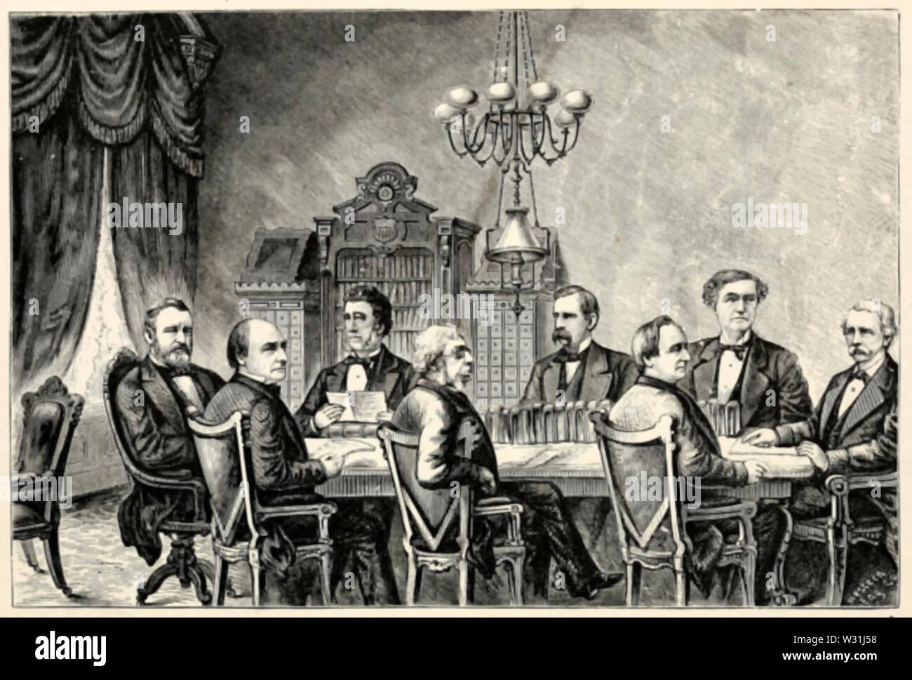 President Ulysses S Grant's Cabinet 1876-1877 Stock Photo - Alamy